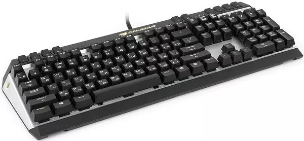 Mekanisk spill Keyboard Cougar 600K: Kutt av unødvendig 12376_4