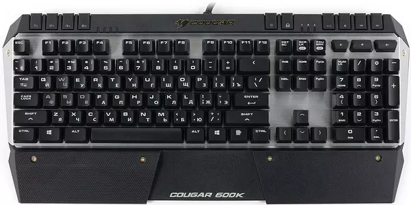 Logħba mekkanika Keyboard Cougar 600K: qatgħat off bla bżonn 12376_9