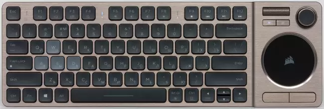 Corsair K83 Wireless - keyboard na may built-in joystick at touch panel 1334_29