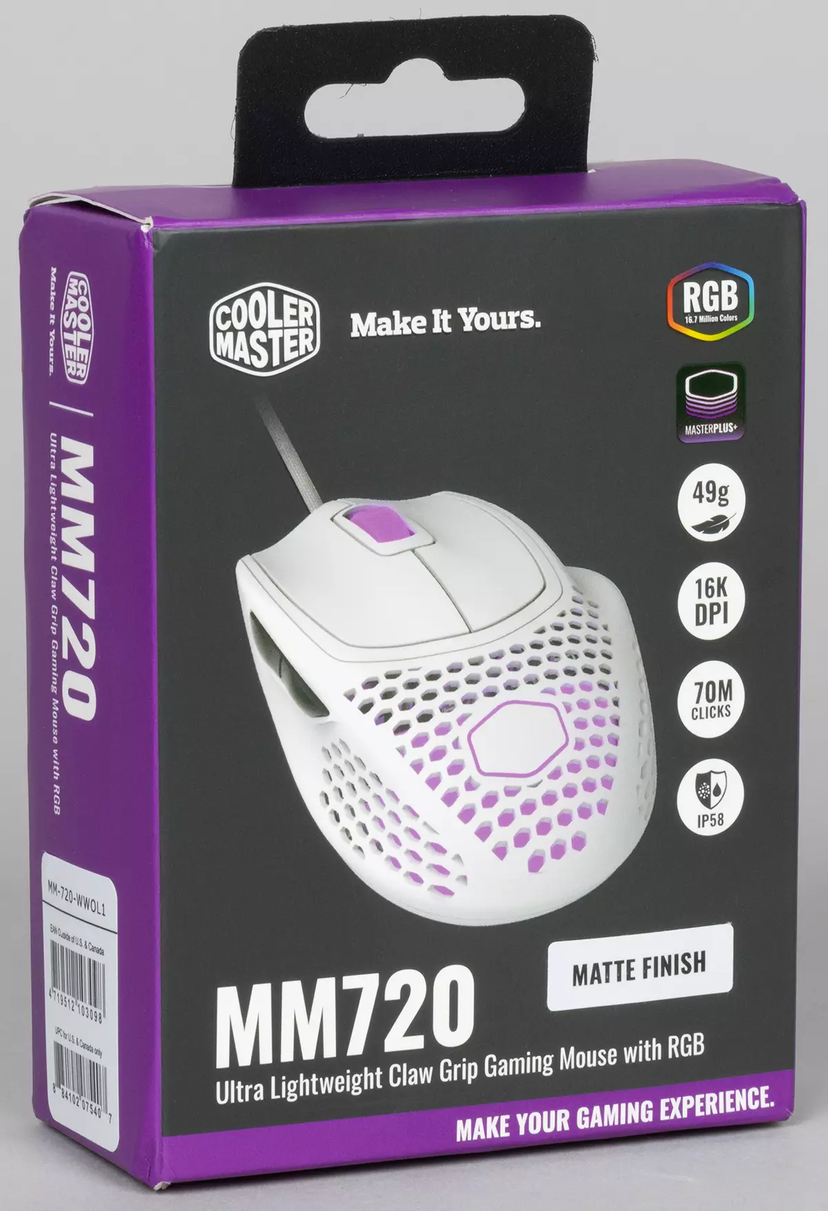 Ingqikithi yamagremu angama-49! Sibutsetelo Sokudlala I-Ultralight Play Mouse Cooler Master MM720 133_2