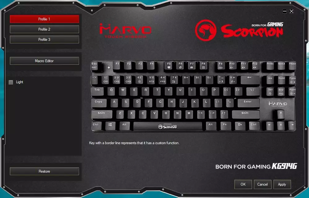 Marvo Scorpion KG914G - Oxpact Game Mechanical keyboard 1747_17