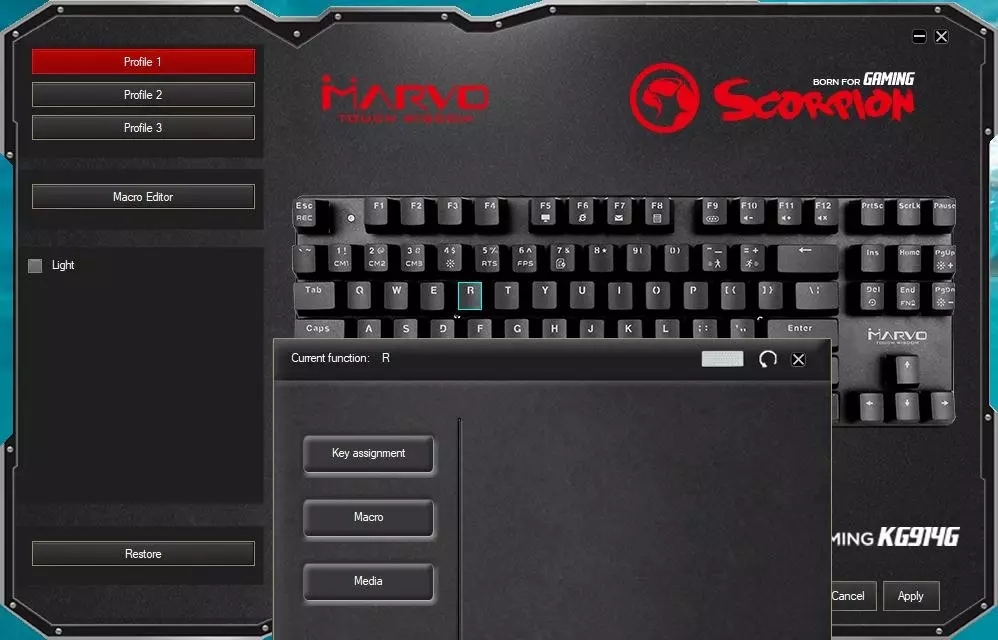 MARVO Scorpion KG914G - OxPact Game Mehanička tastatura 1747_18