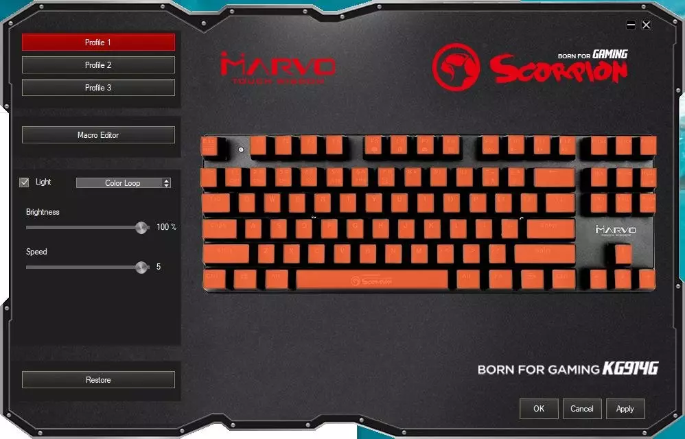 MARVO Scorpion KG914G - OxPact Game Mehanička tastatura 1747_20