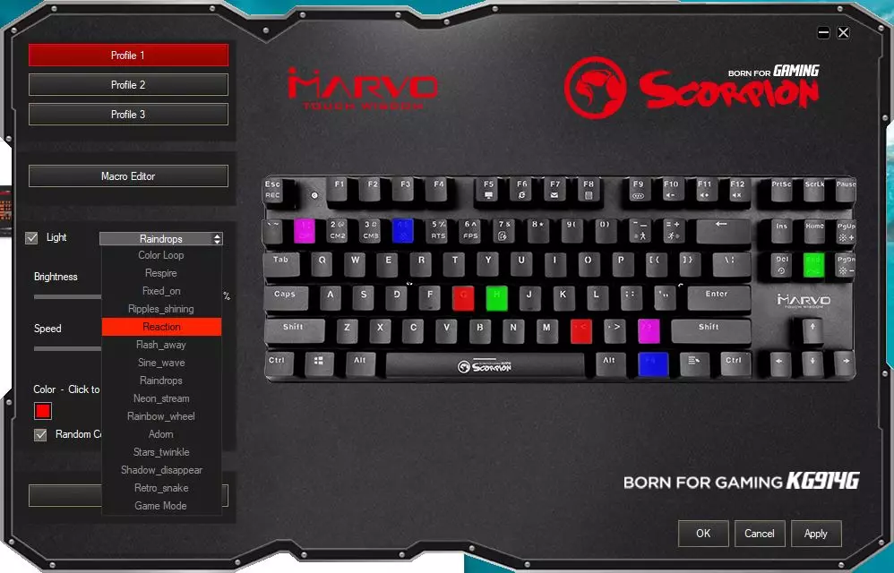 Marvo Scorpion KG914G - Oxpact Game Mechanical Keyboard 1747_21