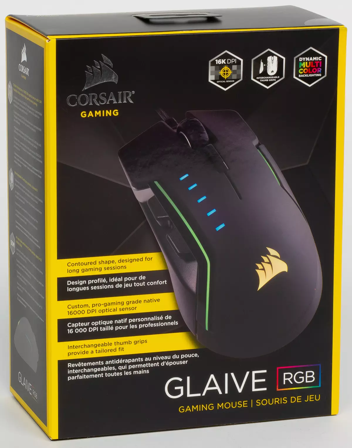 Corsair Glaive RGB - Sensor til 16 000 KPI og udskiftelig foring 1748_1