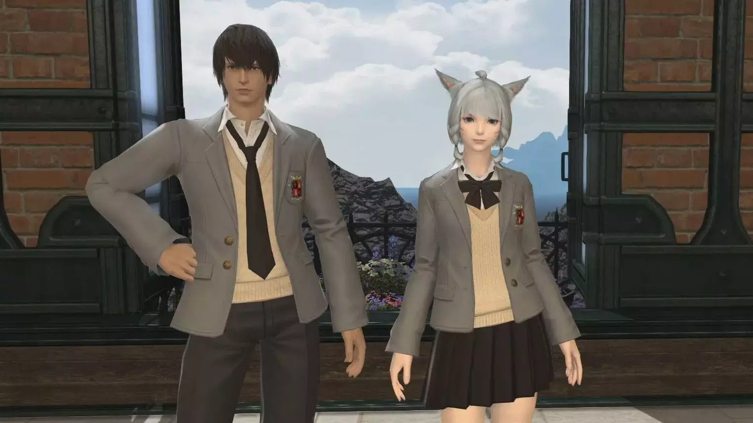 I den västerländska versionen av Final Fantasy XIV, en skoluniform för karaktärer 18307_1