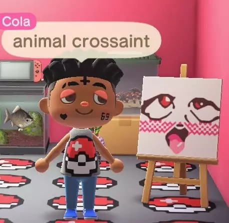 Hentai, leden, hoeden in de vorm van damesborsten, 2V van Nier Automata en andere voorbeelden van Folk Art in Animal Crossing: New Horizons 18357_3