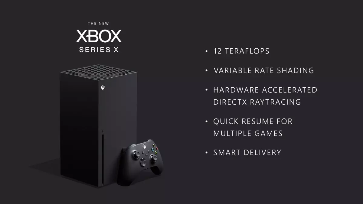 Cumhacht an ghlúin nua - 12 teraflops, táirgeadh uathoibríoch de leaganacha cluiche agus sonraí eile faoi shraith xbox X 19266_2