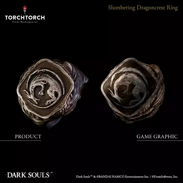 Prezentovaný stříbrný prsten s spícím drakem z tmavých duší za 155 eur 20253_2