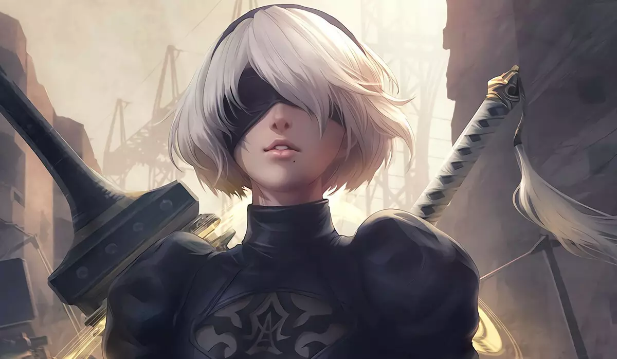 Áilleacht dubh agus bán - chuir sé figiúr nua 2b i láthair as an NIER AUTOMATA i gúna Frank, ar féidir é a dhíscaoileadh