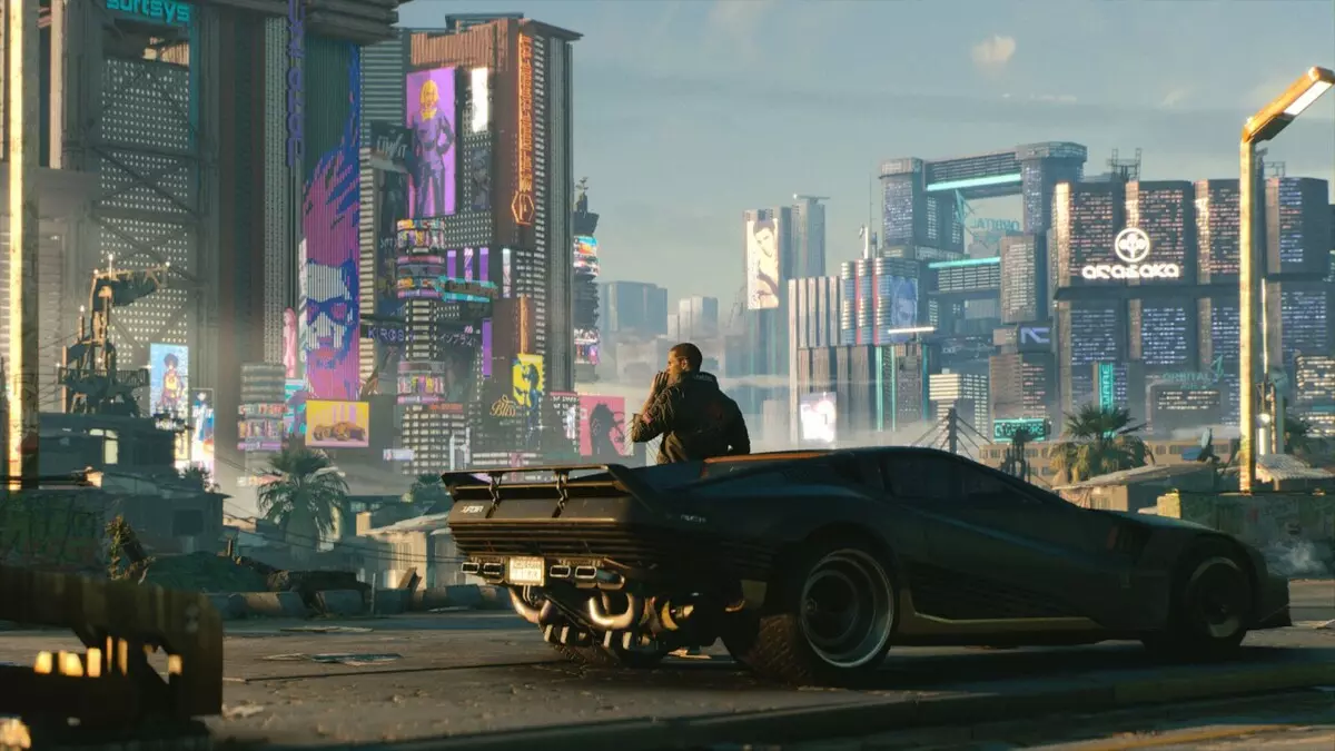 Cyberpunk 2077 gëtt an e faarwege Cartoon op Fan Konscht 23154_1