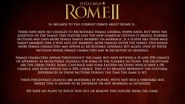 Het schandaal rond Total War: Rome II wordt vanaf nul gescheiden? 24215_1