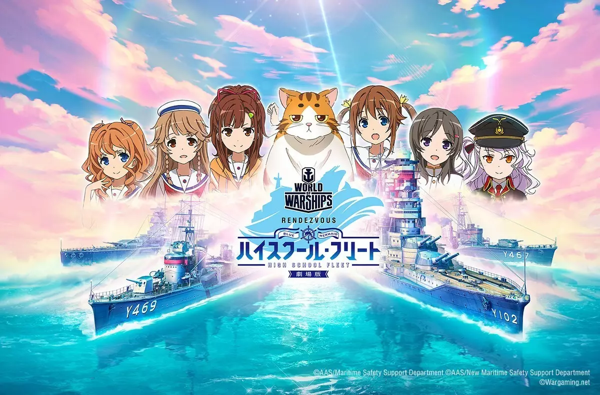 Anime Girls fra High School Fleet tilbake til World of Warships