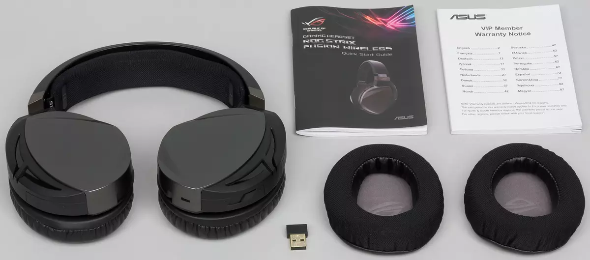 Asus Rog Strrix Fusion Wireless - խաղ անլար ականջակալ առանց հապաղման 2585_2
