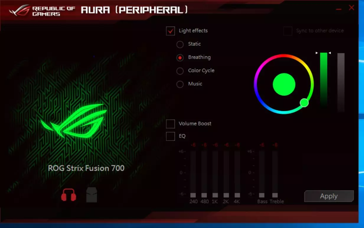 Asus Rog Strrix Fusion 700 - Նորաձեւ խաղային ականջակալ գեղեցիկ ձայնով 2586_17