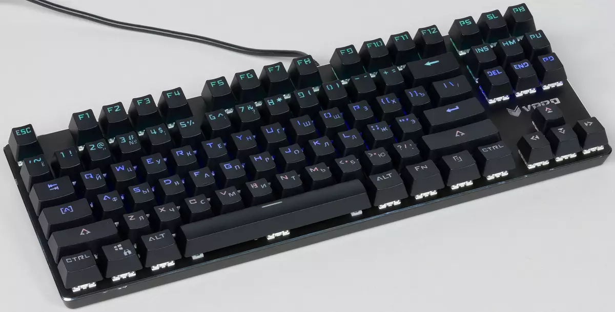 Rapoo V500RGB lydinys - kompaktiškas žaidimas Mechaninė klaviatūra su RGB apšvietimu 2589_3