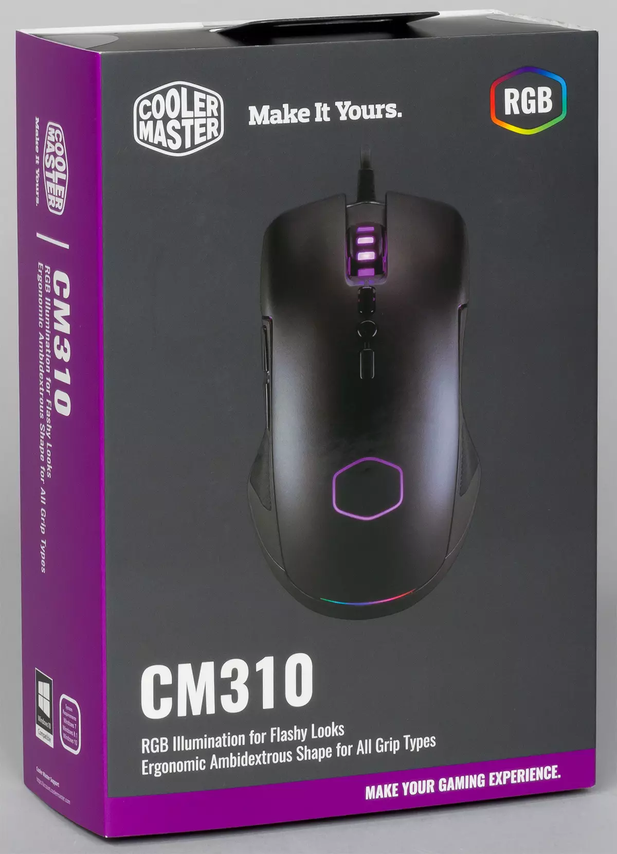 Cooler Master Ck310 - Umukino mwiza wimbeba hamwe nurubanza rwiza kandi basubiye inyuma 2592_1