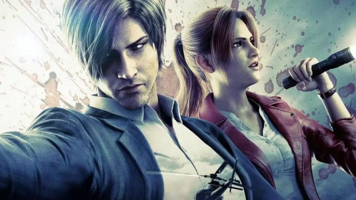 Leon en Claire yn Resident Evil: Infinite Darkness Conspiring Caterspiring Actors yn Remident Evil 2 remake 26899_1