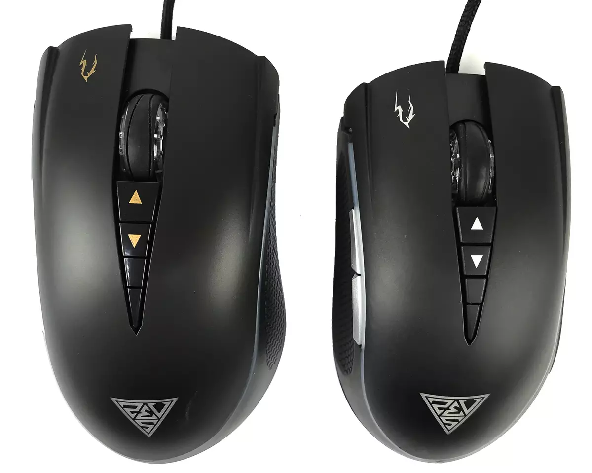 Gamias Zeus P1 Mchezo Mouse Overview na kulinganisha na mfano mdogo Zeus M1 2695_22