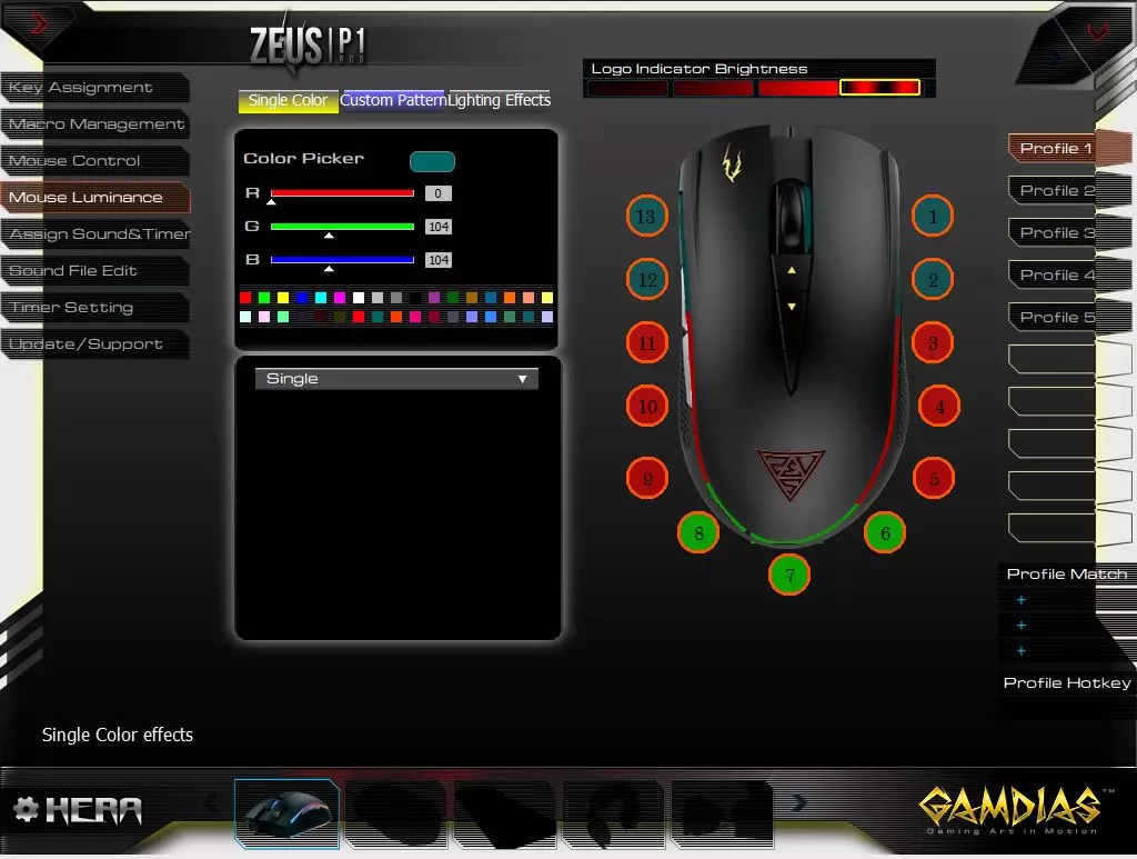 De Gamadias Zeus p1 Spill Maus Overview a Verglach mam jéngere Modell Unus M1 2695_30