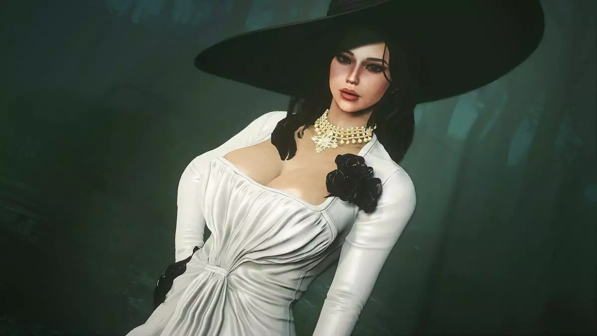 Lady Dimitreska de Resident Evil Village apareceu en Fallout 4 grazas á moda 2776_2