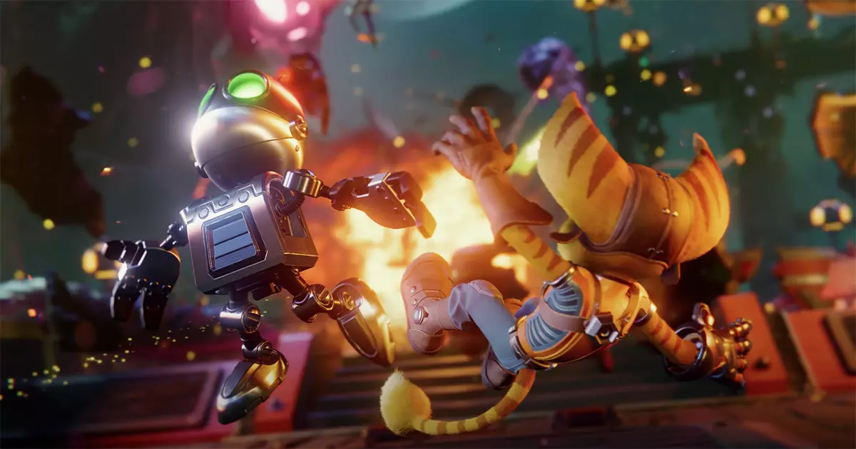 ภาพหน้าจอใหม่ของวงล้อและ Clank: แยกออกจากกัน