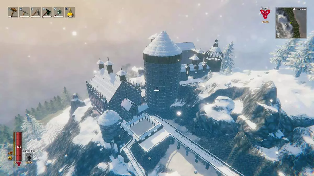 El jugador construeix Hogwarts a Valheim