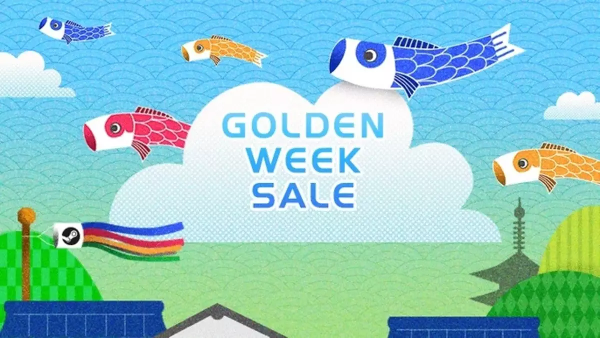 Ons vier die Golden Week. Stoom is 'n verkoop van speletjies met afslag tot 85%