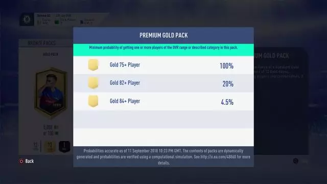 EA mun sýna líkurnar á fótbolta leikmenn í FIFA 19 Ultimate Team 31406_1