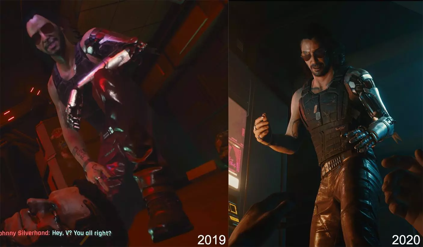 Kuna maendeleo! - Cyberpunk 2077 version ya 2020 ikilinganishwa na maandamano ya zamani ya mchezo 3269_2