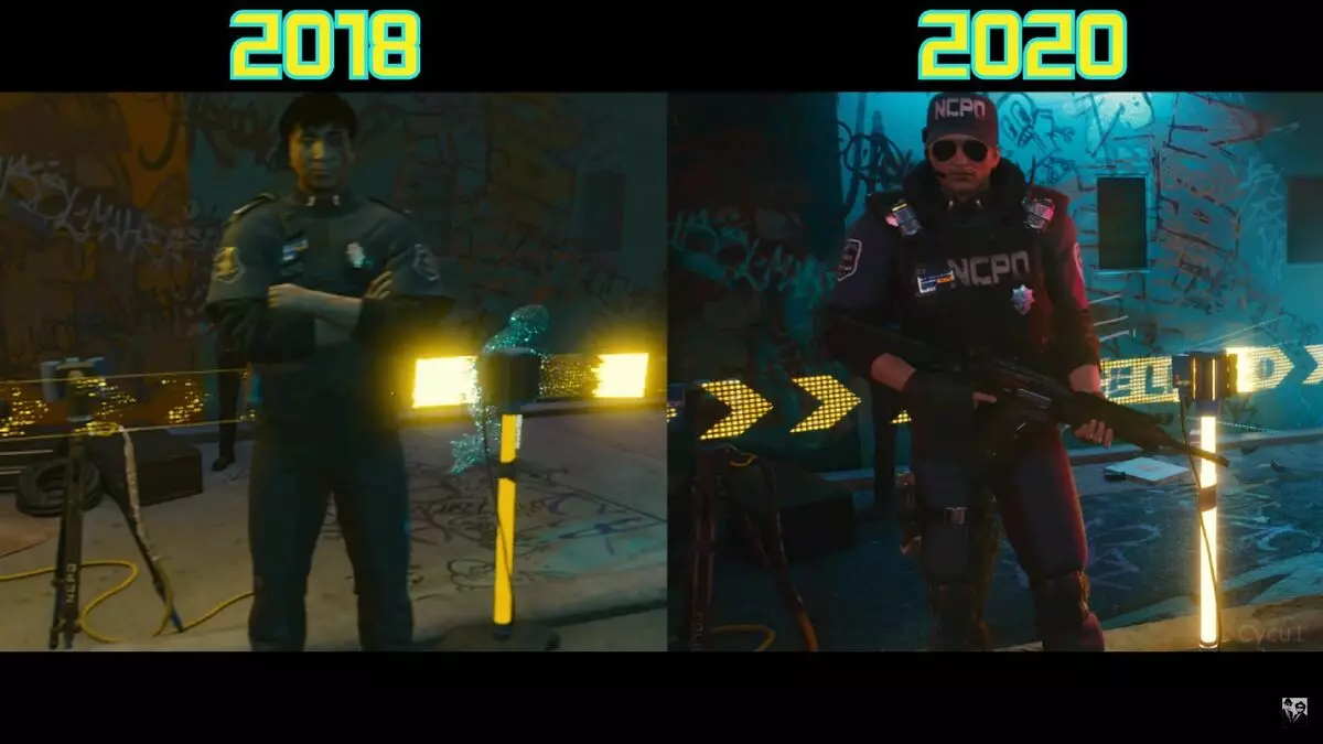 Kuna maendeleo! - Cyberpunk 2077 version ya 2020 ikilinganishwa na maandamano ya zamani ya mchezo 3269_5