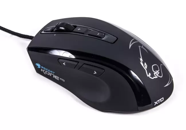 Roccat Kone XTD agus dath íon - mouses léasair le dearadh clasaiceach agus bogearraí suimiúla 33053_4