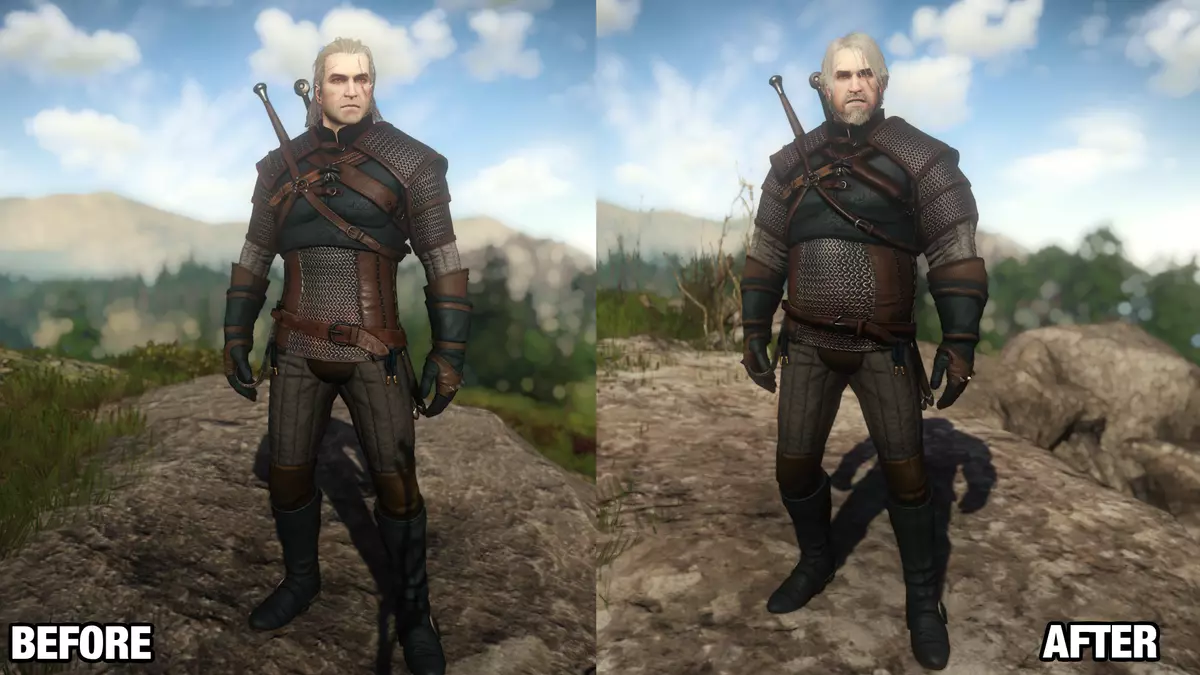 Witcher në vetë-izolim - Mod shton në Witcher 3 Gerasta me mbipeshë 3347_2