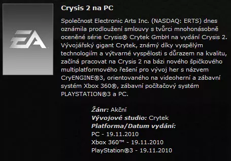 Crysis 2 Чыгуу күнү 34589_1