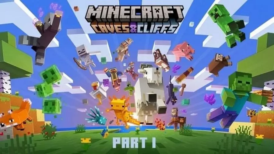 "Minecraft" buvo išleistas atnaujinimas "urvai ir uolos"