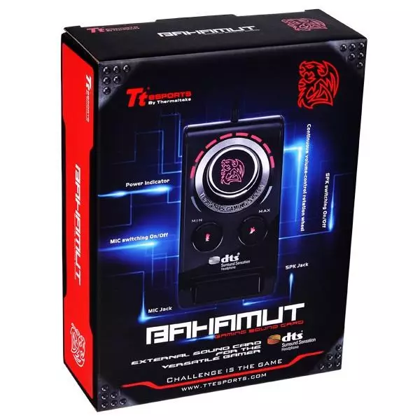 Auricolare da gioco TT Esports Dracco Capitano e scheda audio esterna Bahamut 36587_2