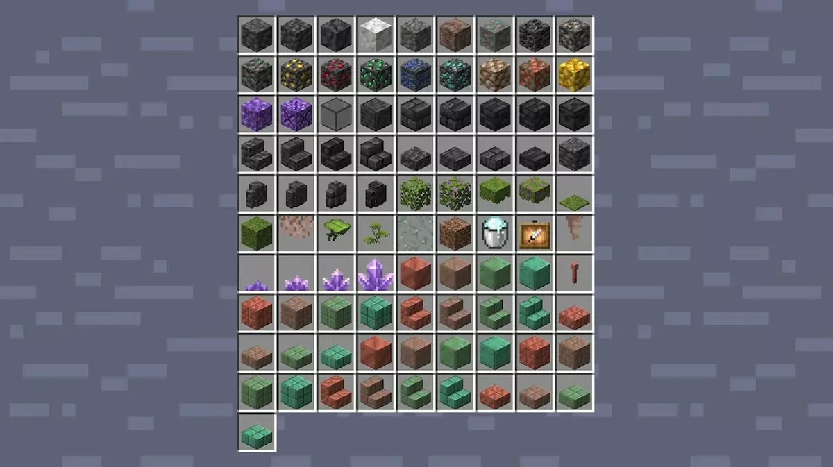 91 նոր բլոկ կհայտնվի Minecraft- ում