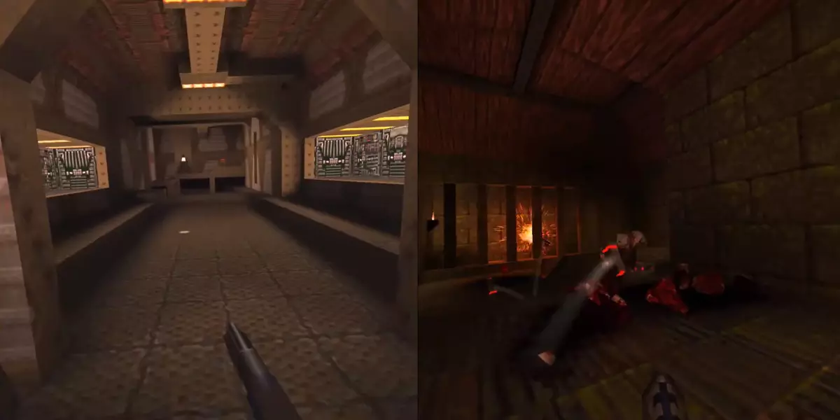 Abacibisheli be-Retro VR. Isipiliyoni Sokushintshana kweKopeck (Doom 1-3, ukuzamazama 1-2, Half-Life, RTCW) 38_2