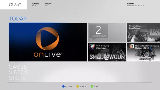 OUYA: Onlive қолдауы, консоль мен контроллердің жаңа фотосуреттері 39237_1