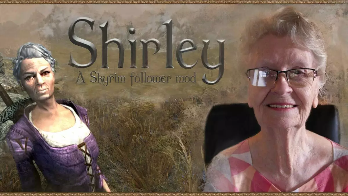 85 metų "Skyrim Shirley Curry" gerbėjas tapo vienu iš žaidimo simbolių