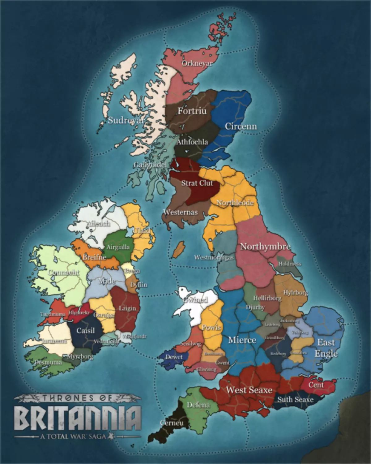 Total War Saga: Thrones da Britannia será o mapa mais detalhado da série 44071_1