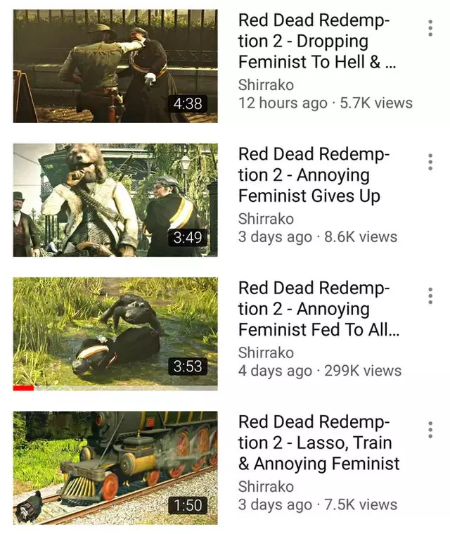 YouTube Red Dead Redemption ичиндеги 