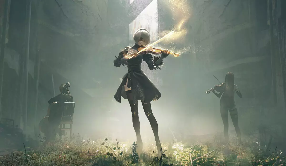 Áilleacht le béim - figiúr nua 2b ón NIER AUTOMATA, ar féidir é a dhíbirt