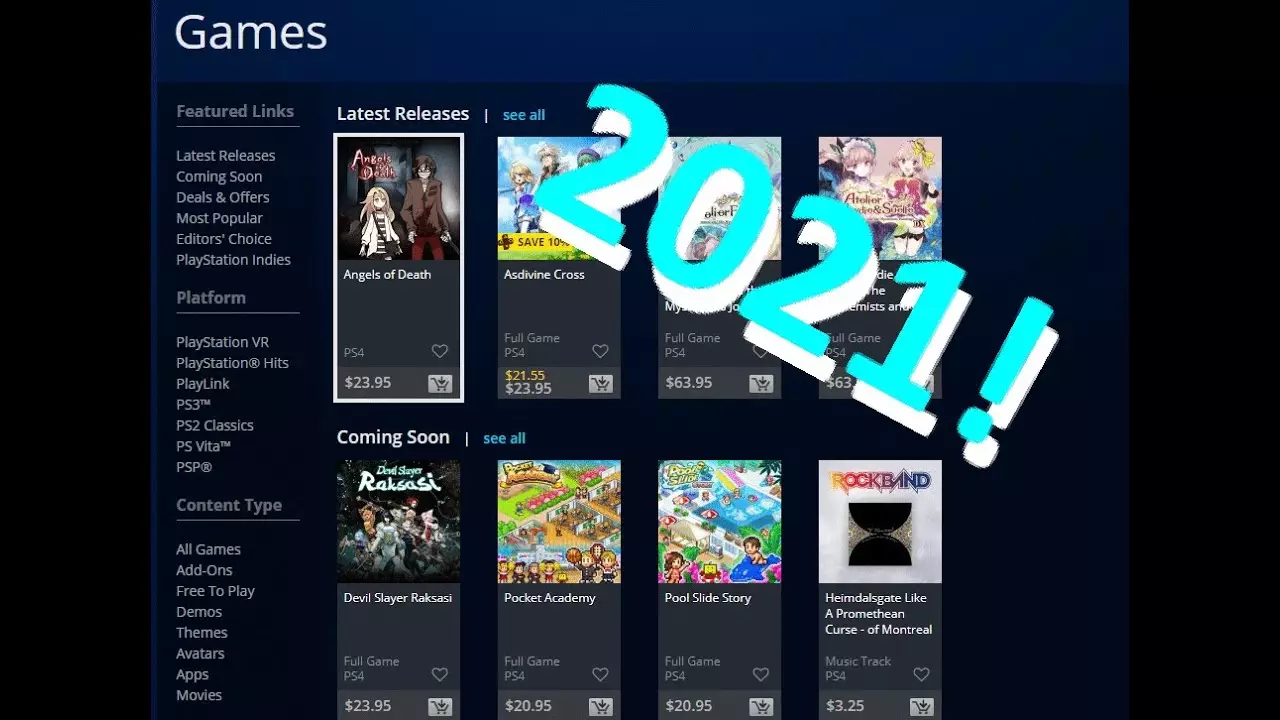 Pengguna mendapati bahawa Lama Playstation Store masih berfungsi