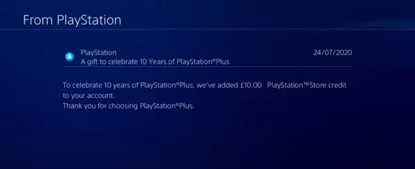 PlayStation mengagihkan pemain wang untuk menghormati ulang tahun PS Plus 5776_1