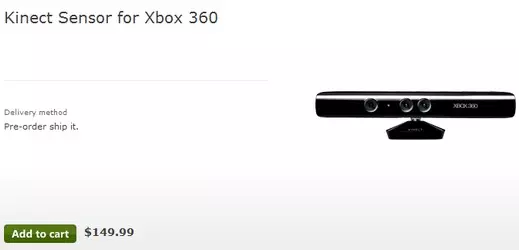 Kinect voor $ 149,99 op Microsoft Store 60243_1