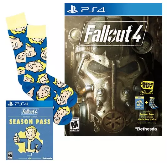 Fallout 4 Gold Bundle Edition รวมถึง Season Pass และ ... ถุงเท้า [+ ลูกกลิ้งสุดท้าย Fallout 4 s.p.e.c.i.a. l series.] 61115_1