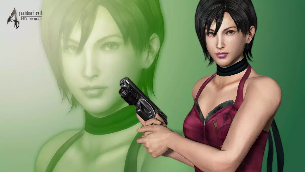 HD-də Cəhənnəm Wong. Remastry Resident Evil 4-dən çərçivələri təmsil edir