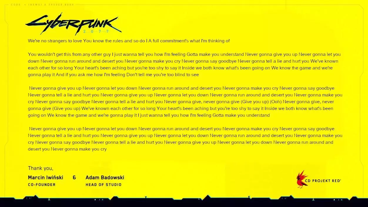 Fannijiet CyberPunk 2077 fristed 6743_1