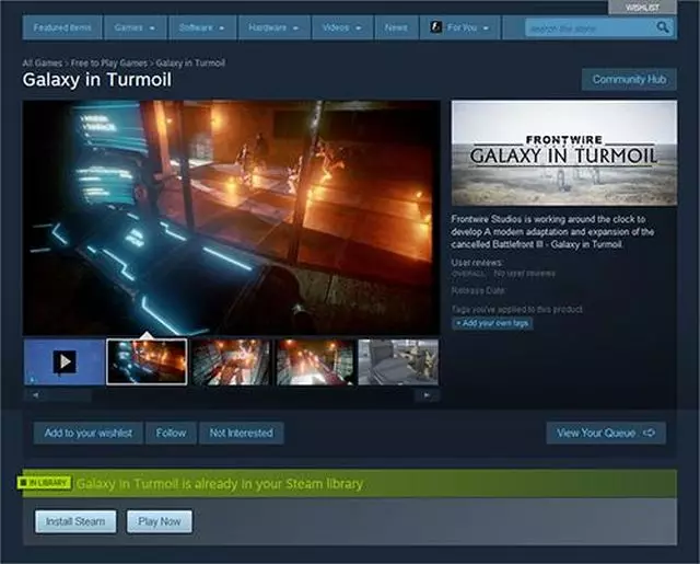 Star Wars Faneake: Hita ao amin'ny Steam ny Battlefront 3 83264_1